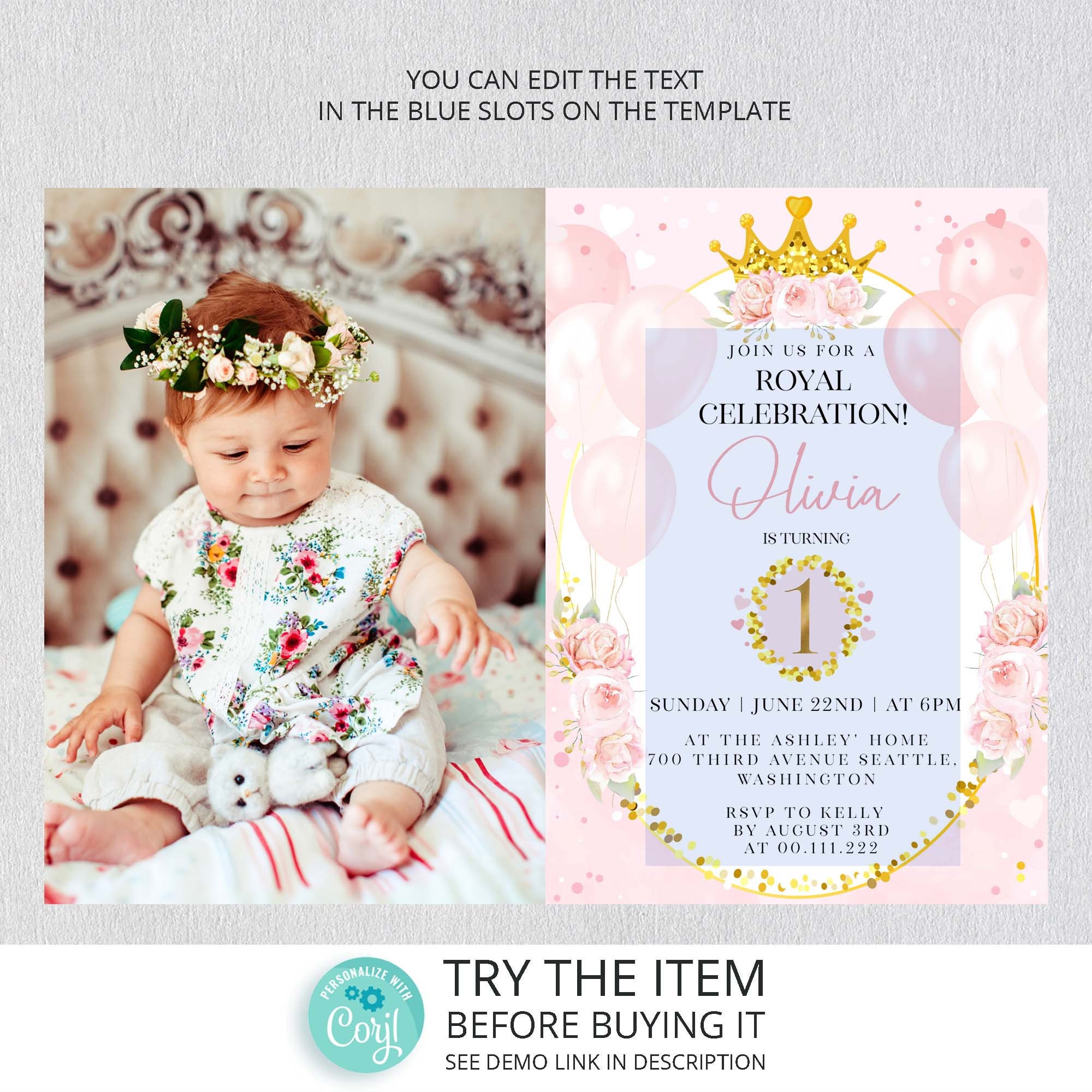 1st Birthday Invitation Verses