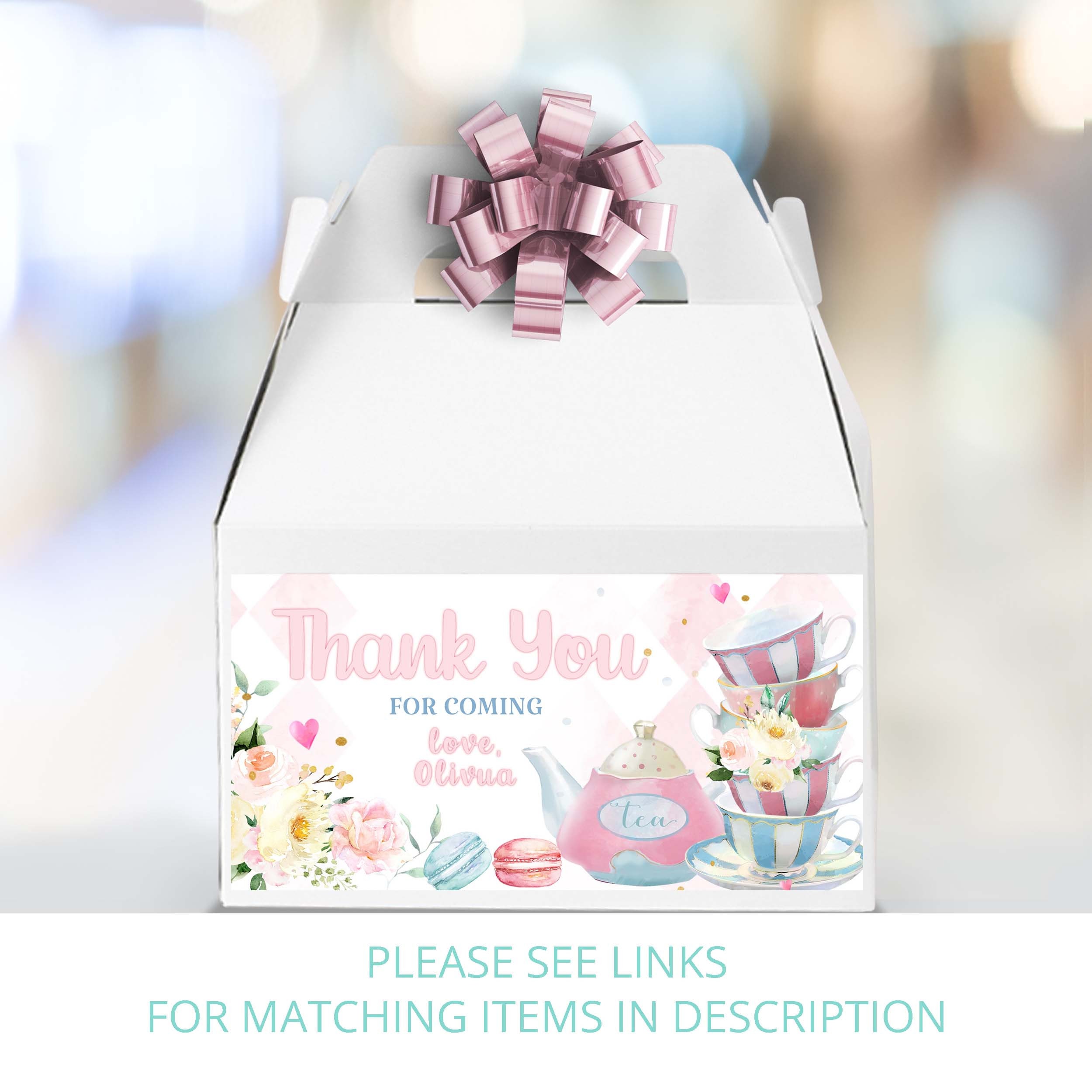 Editable Princess Tea Party Birthday Juice Box Label •little Girls Tea ...