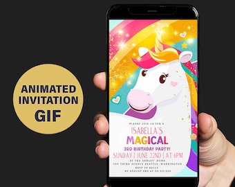 Gif Party Invitation - Etsy