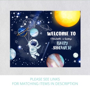 Outer Space Baby Shower Games Printable Galaxy Baby Shower | Etsy