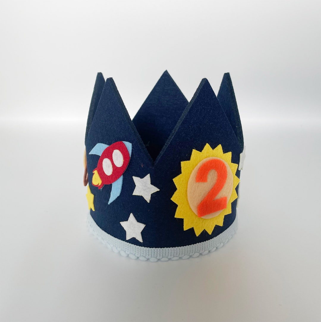 Two the Moon Birthday Boy, Birthday Crown, Space Birthday Party, 2nd ...