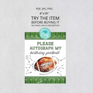Sign Football Birthday, Football Party Guest Book, Football Party Sign ...