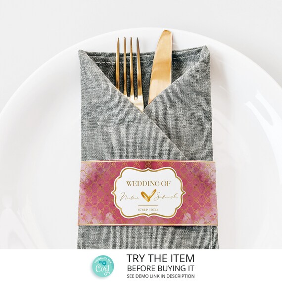 Indian Napkin Ring Template Colorful Indian Personalized Napkin Ring Paper Napkin Holders Napkin Bands 0215 Etsy