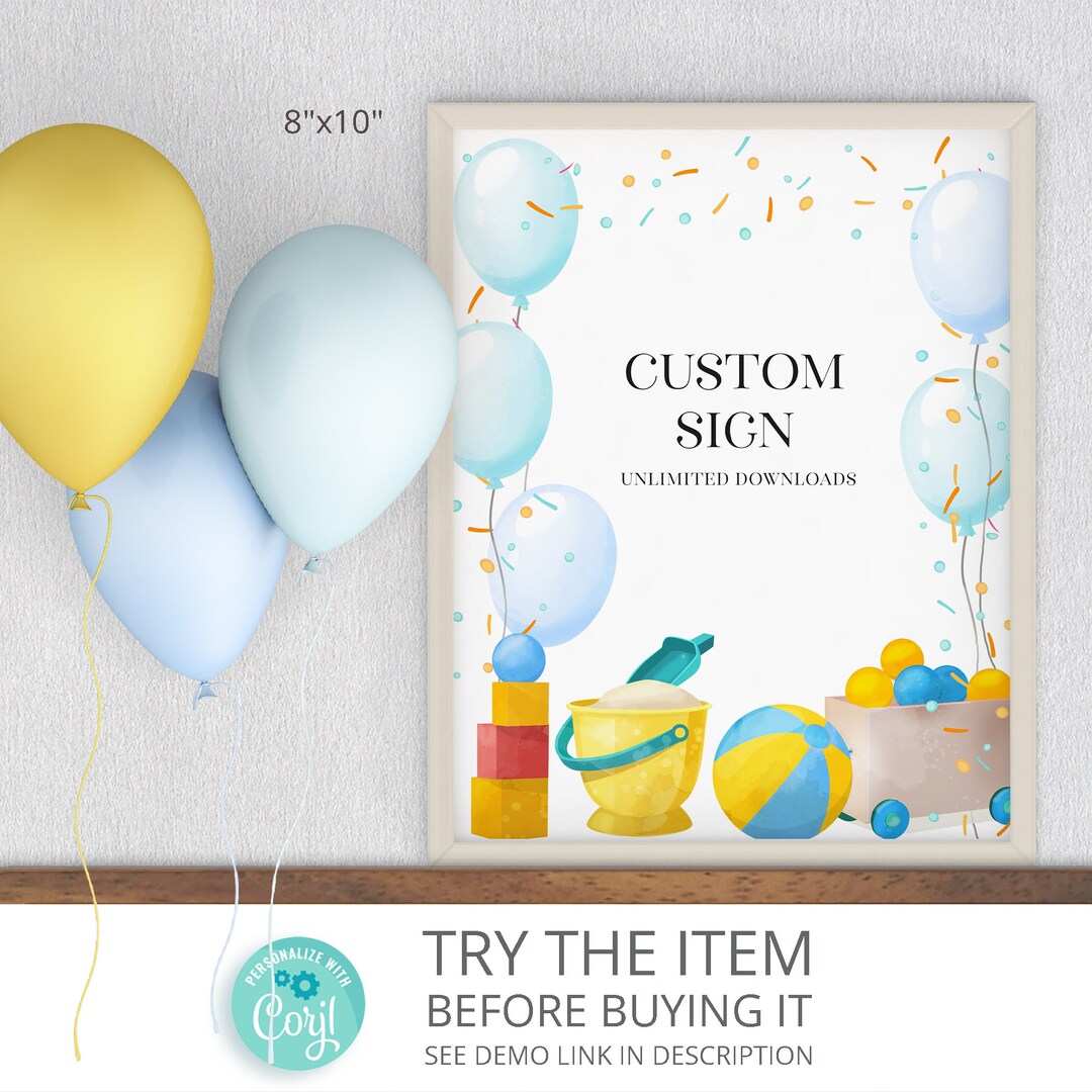 Editable Custom Sign Sign Template Playground Birthday Custom Sign ...