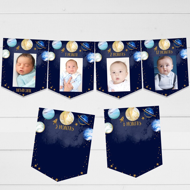 Galaxy Birthday Banner - Etsy