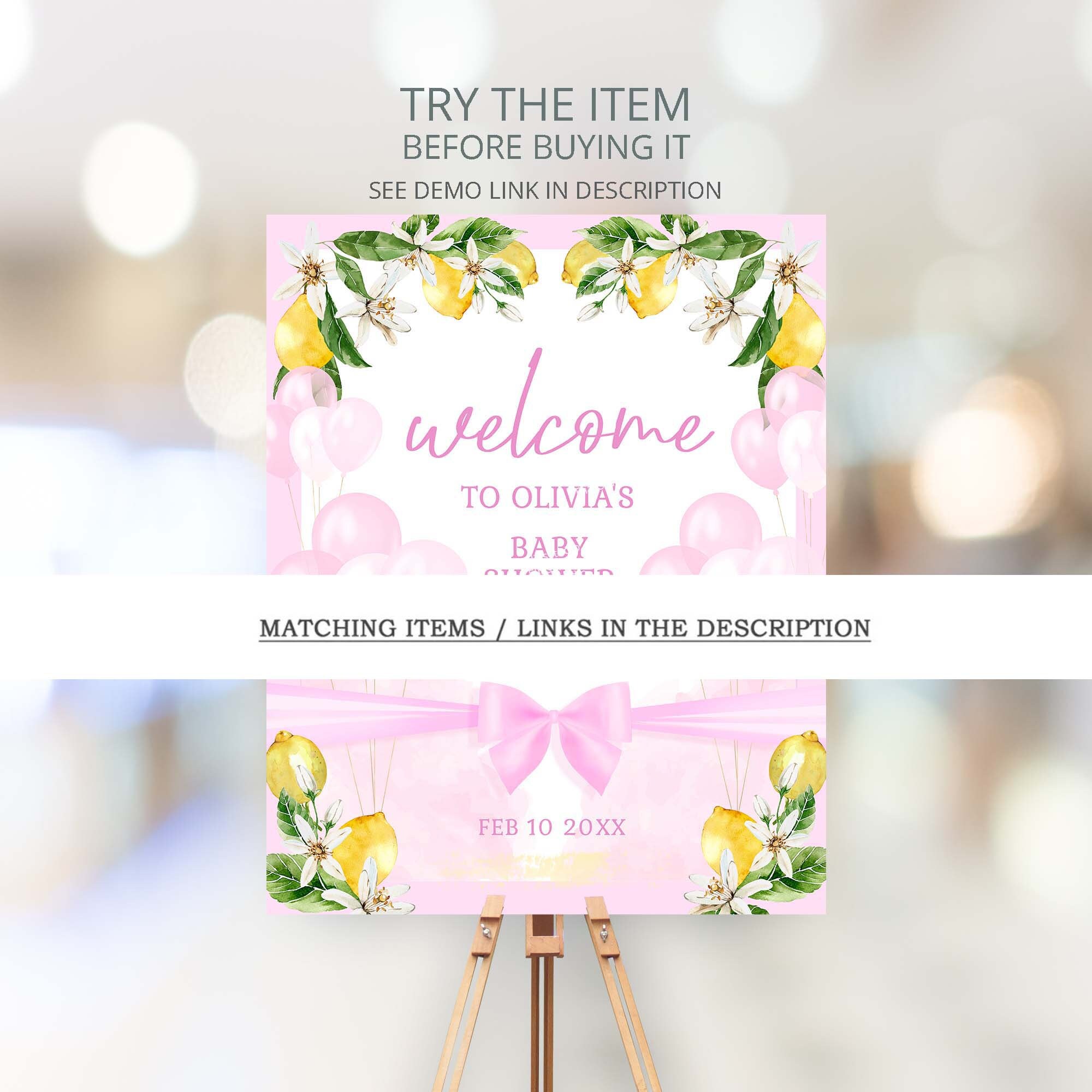 Pink Lemon Baby Shower Games Printable Lemonade Baby Shower - Etsy