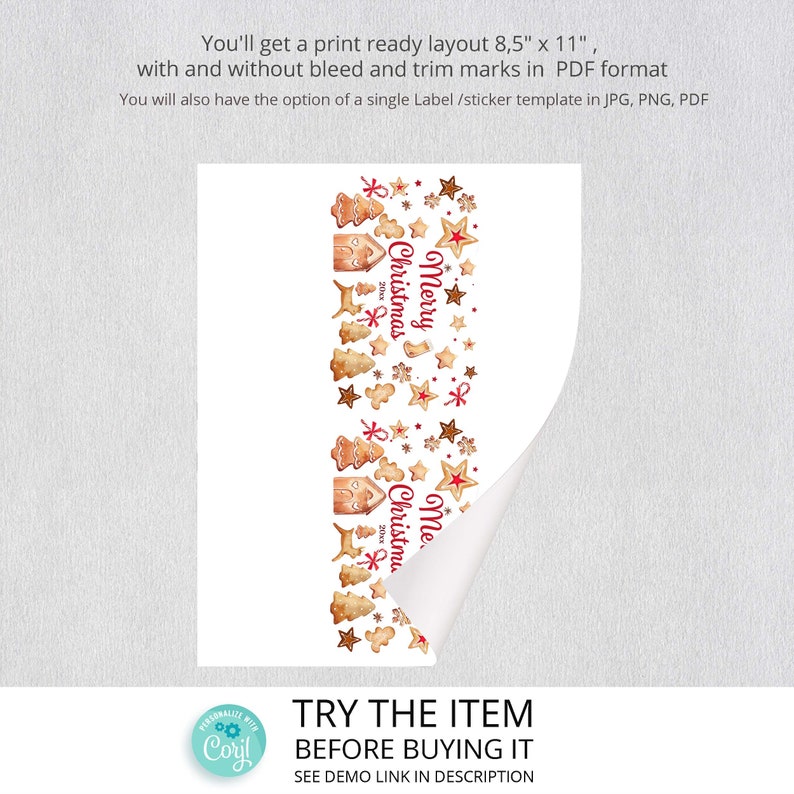 Holiday Edition Editable Chocolate Bar Christmas Wrapper Candy - Etsy