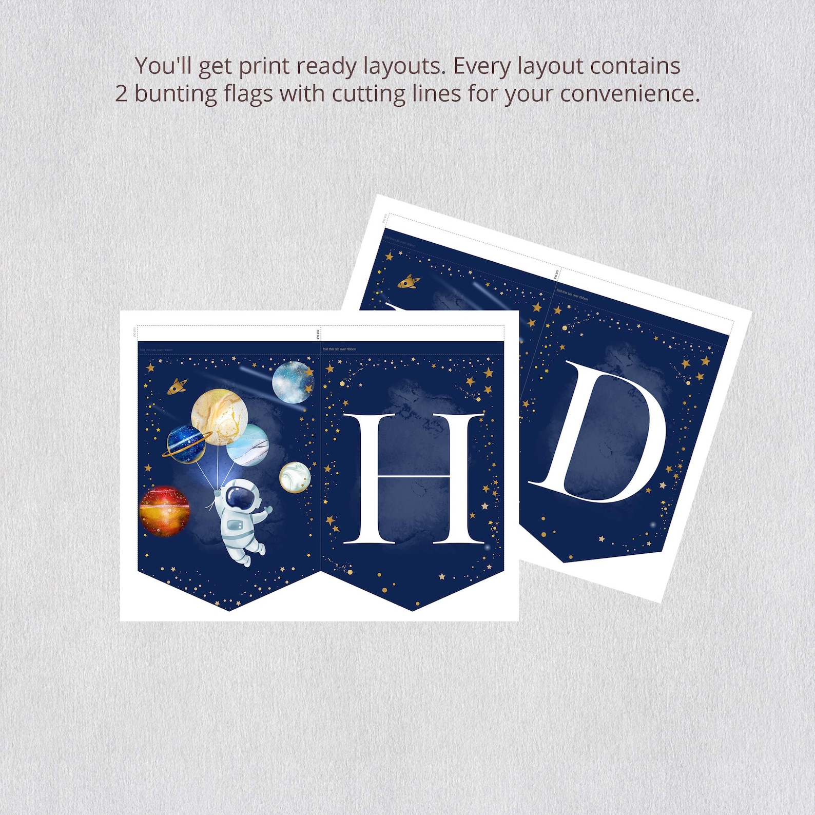 Outer Space Happy Birthday Banner Galaxy First Birthday Party - Etsy