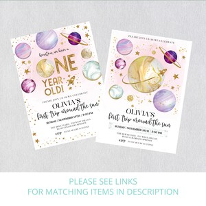 Editable Outer Space Menu Sign Corjl Template Printable Outer Space ...