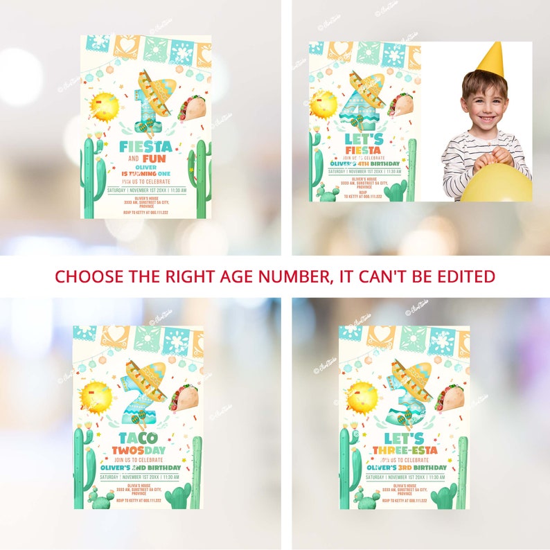 Boy First Fiesta Editable Invitation Fiesta Invitation - Etsy