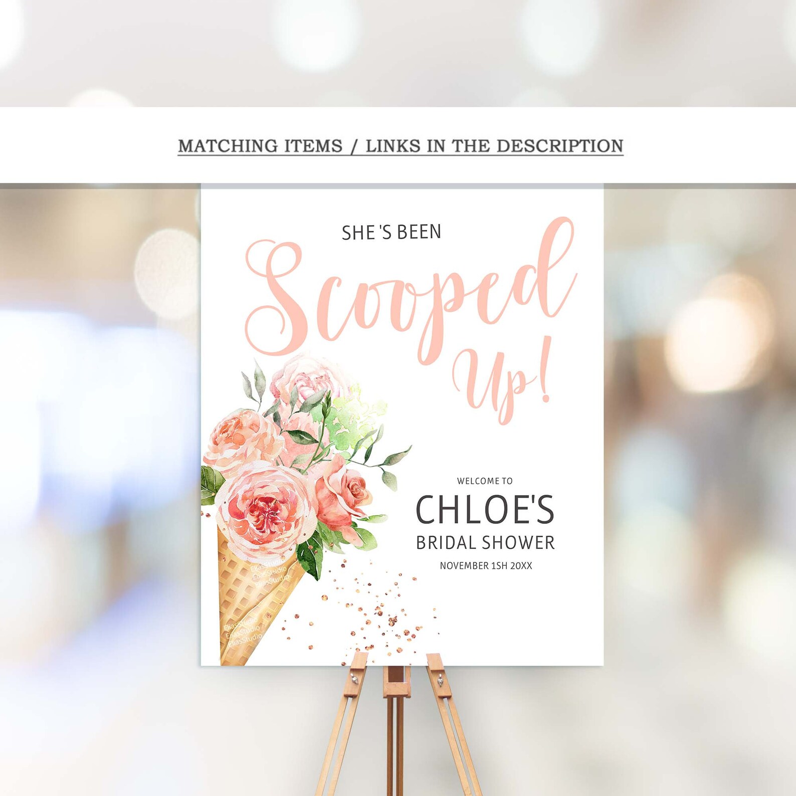 She's Been Scooped up Bridal Shower Invitation | She Got Scooped up Ice ...