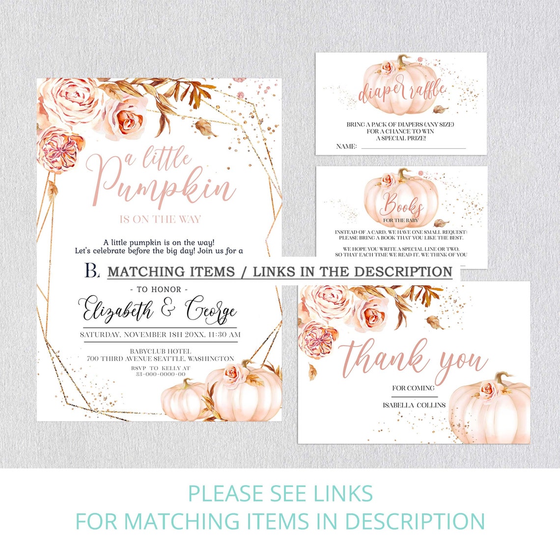 Editable Message From the Bump Pumpkin Sign Template Fall Baby Shower ...