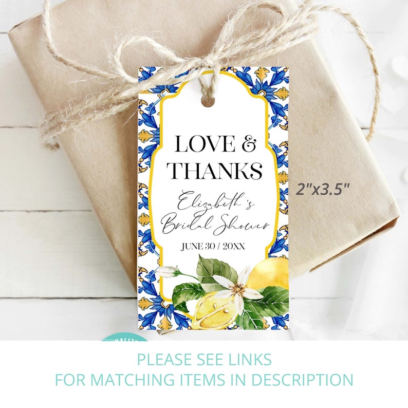 Name Place Card Template Lemons Editable Place Card Tags - Etsy