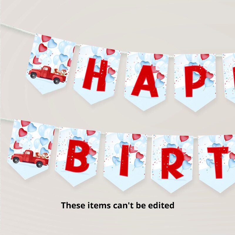 Valentine Bunting - Etsy