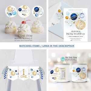 Editable Outer Space Favor Tags. Space Birthday Thank You Tags, Trip ...