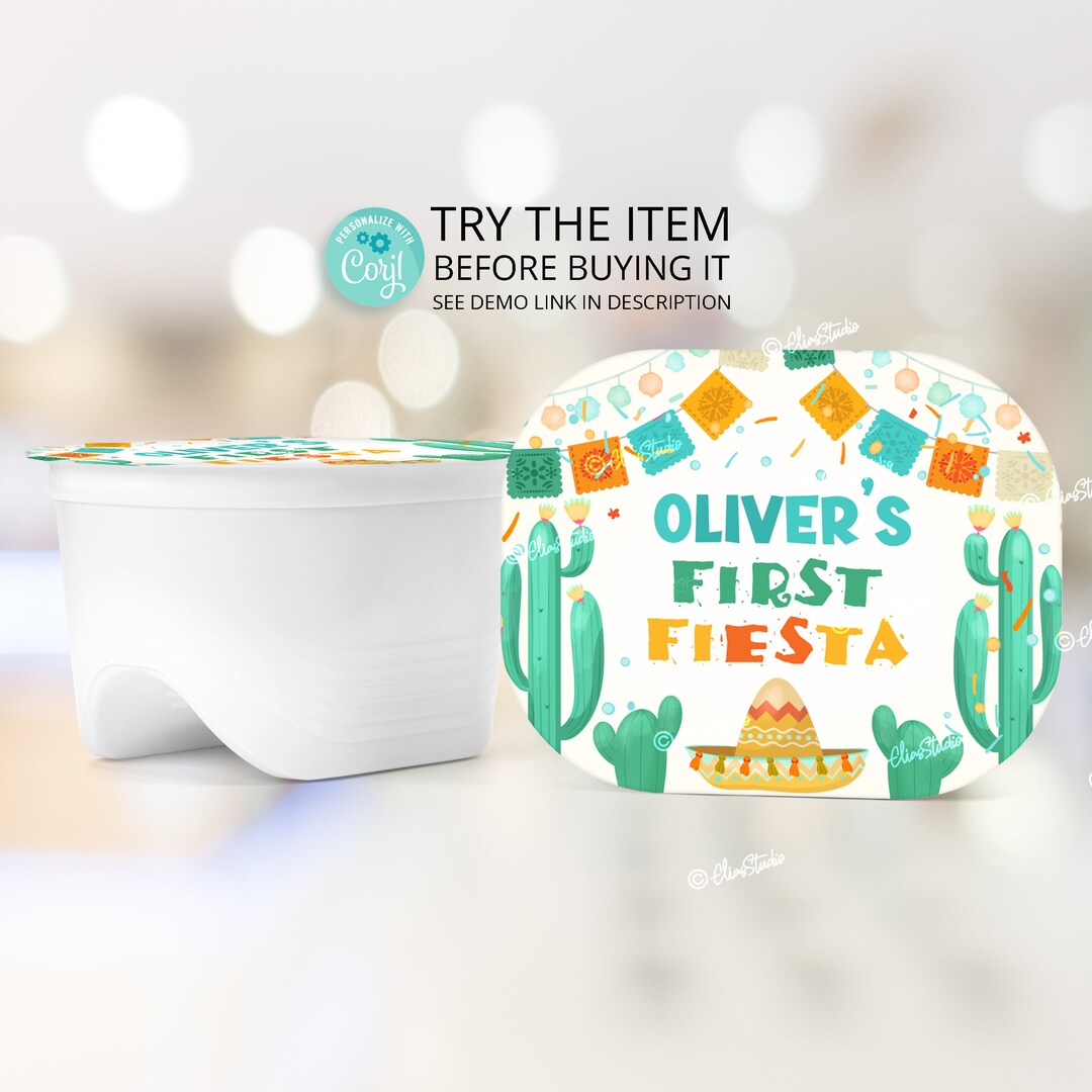 DIY Party Favor Chips 0.67 Oz Snack Stack Labels Template First Fiesta ...