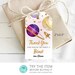 Editable Outer Space Favor Tags. Pink and Gold Space Birthday - Etsy