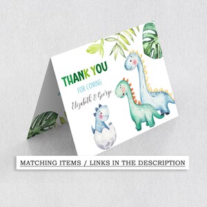 Dinosaur Baby Shower Editable Backdrop Banner Couples Baby Shower ...