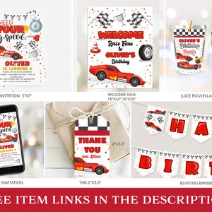 Need Four Speed Birthday, Invitation Set, Birthday Bundle, 4th Birthday ...