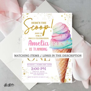 Rainbow Ice Cream Thank You Tags Editable Tags Template Ice Cream ...