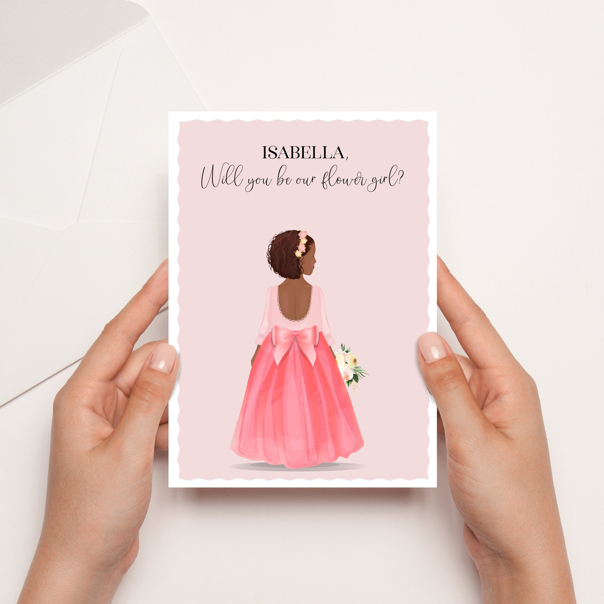 Personalized Flower Girl Proposal Card Will You Be Our - Etsy