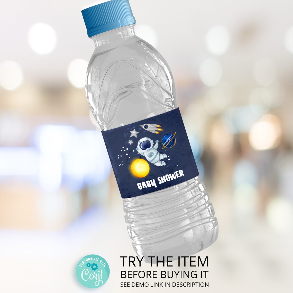 Editable Outer Space Water Bottle Labels Galaxy Party - Etsy Canada