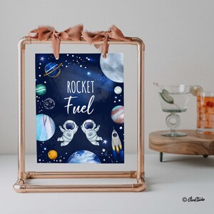 Twins Birthday, Sign Bundle, Outer Space Birthday Sign Set, First Trip ...