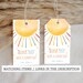 Editable Sunshine Birthday Thank You Tags Sunshine Baby Shower - Etsy