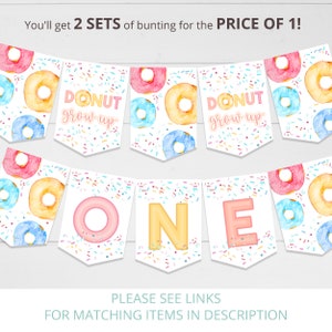Editable Donut Birthday Milestones Sign | Donut Decorations Birthday ...