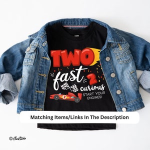 Two Fast Birthday Thank You Card Template With Photo, Fast One Birthday ...