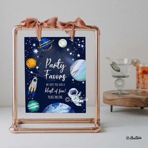 Outer Space Birthday Sign Set, First Trip Around the Sun Birthday Boy ...