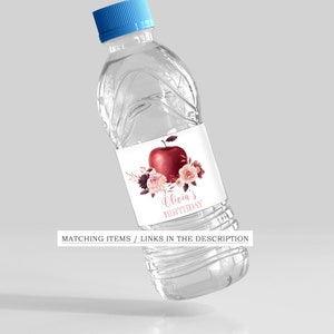 Food Name Sign, Food Table Tent Card, Food Tag Party Place Card Apple ...