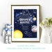 Editable Outer Space Backdrop Banner Template | Personalized Baby ...
