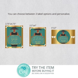 Editable Wine Labels | Wine Bottle Labels Bridesmaid | Gold Foil Wine ...