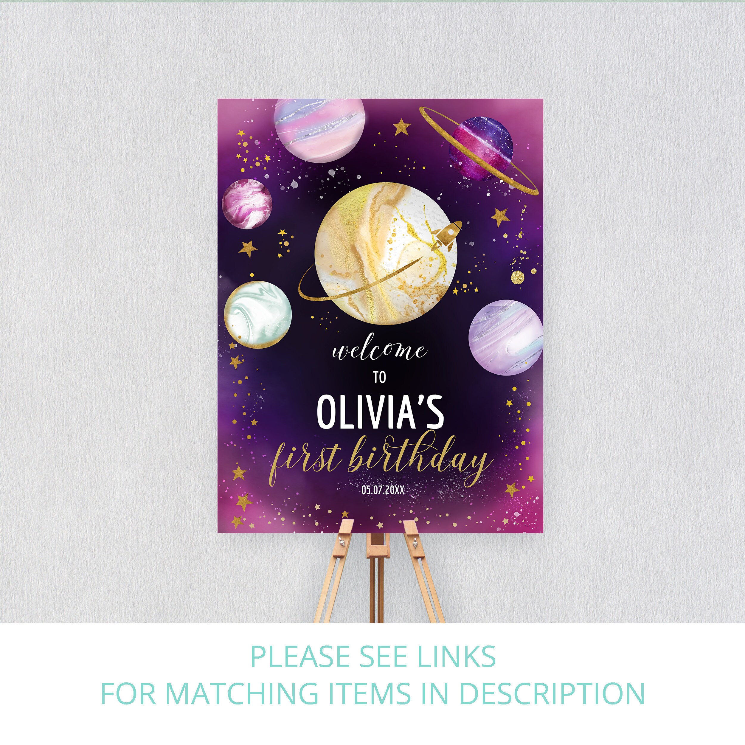 Editable Outer Space Treat Bag Toppers • Treat Bag Label Galaxy Party ...