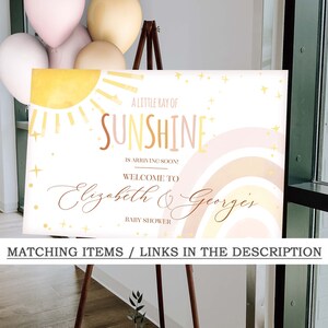 Boho Sun and Rainbow Baby Shower Gift Tags Label, Pastel Rainbow Baby ...