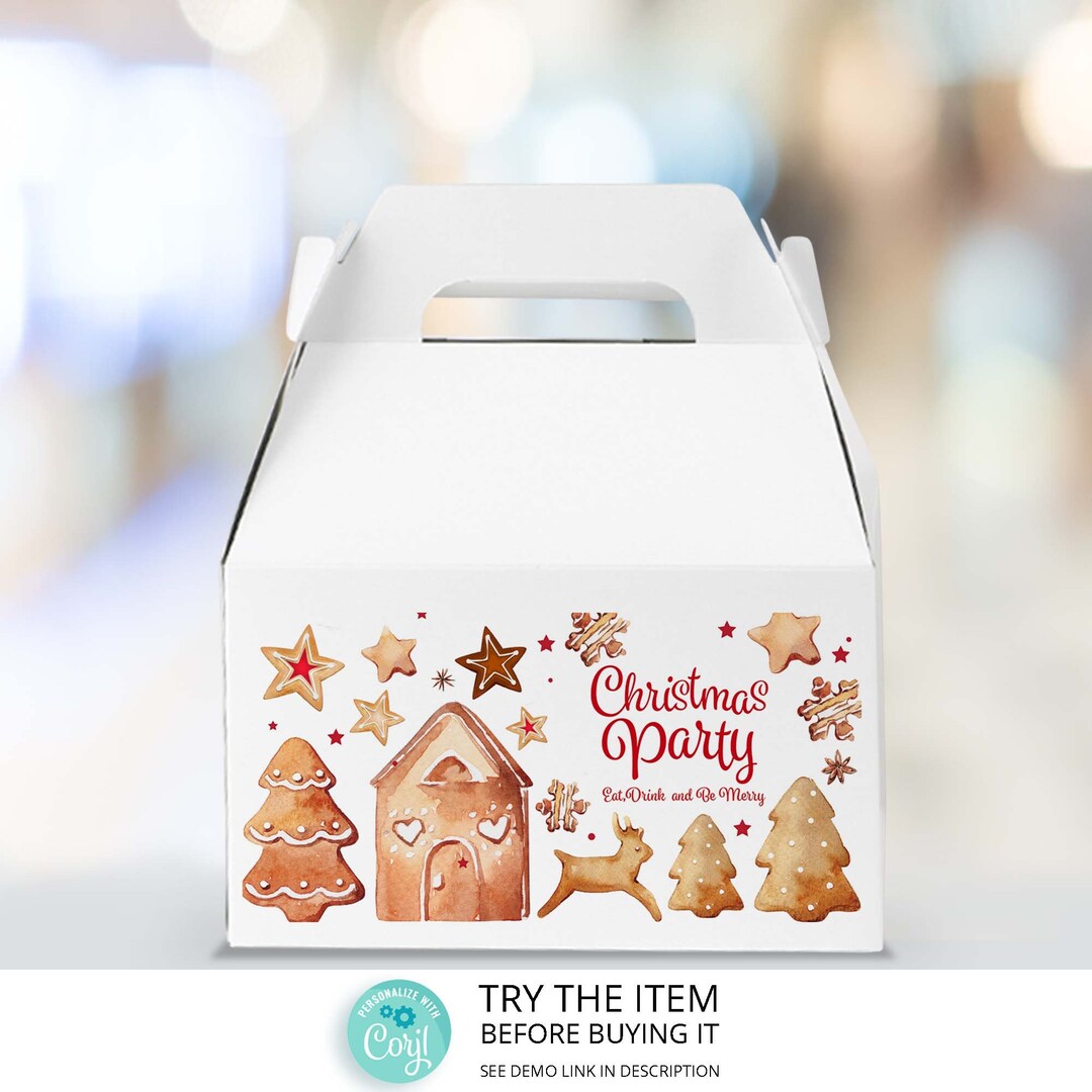 Christmas Gifts Boxes Supplies Holiday Treats Gifts Box Christmas Thank ...