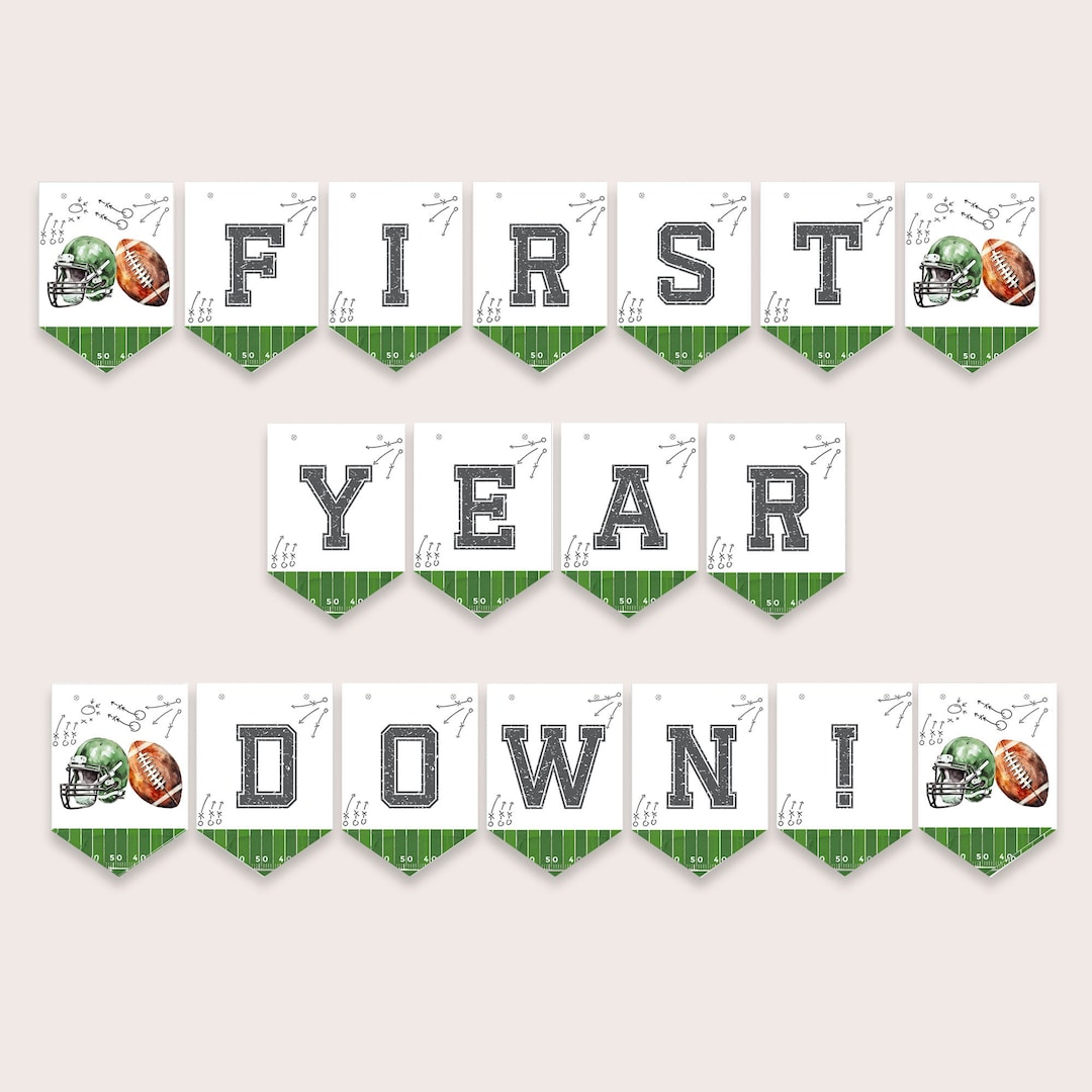 First Year Down Birthday, First Birthday Garland, 1st Birthday Boy ...