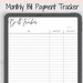 Bill Tracker Bill Payment Tracker Printable Bill Organizer | Etsy