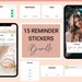 15 Instagram Story Stickers Blank iPhone Reminder (Instant Download ...