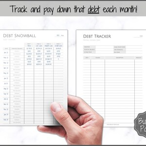 Finance Planner BUNDLE! Budget Planner Templates, Financial Savings ...