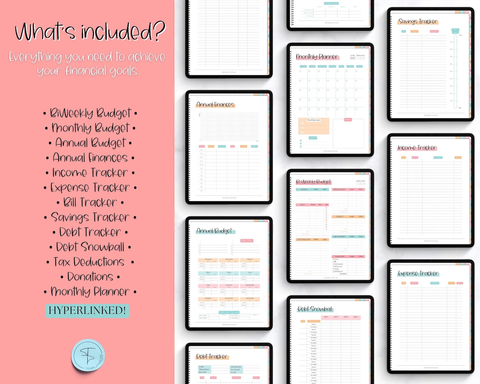 Digital Biweekly Budget Planner, DIGITAL Planner, Budget by Paycheck ...