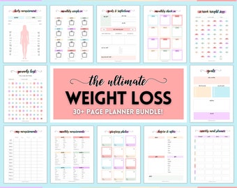 Weight Loss Journal | Weightloss Journal, Fitness Planner Printable ...