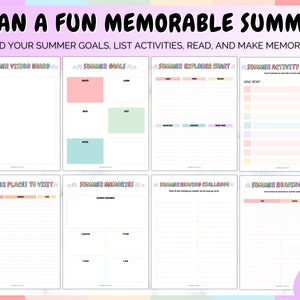 2024 Summer Planner, Kids Chore Chart, Summer Schedule, Screen Time ...