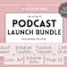 Editable Podcast Planner BUNDLE Pack. Podcast Template Content Calendar ...