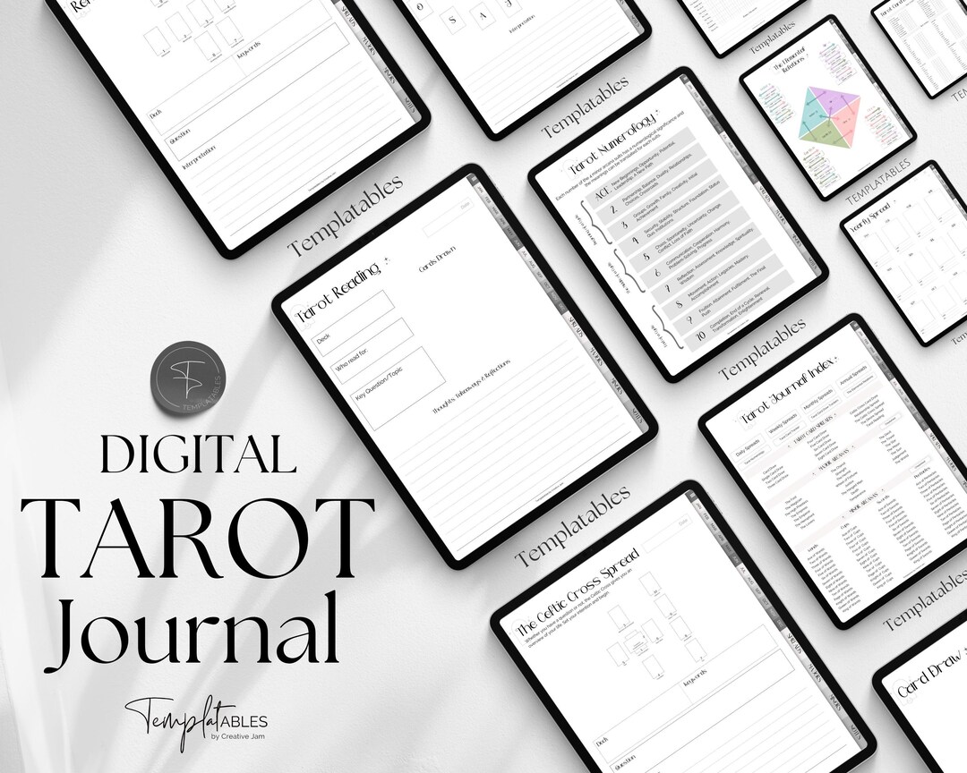 Goodnotes Digital Tarot Journal, Tarot Planner Workbook, Daily Card ...