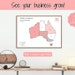 Australia Sales Map, EDITABLE Etsy Sales Map, Small Business Sales Map ...