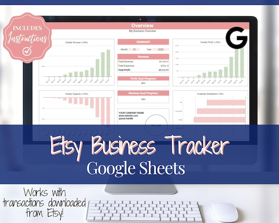 Etsy Small Business Tracker Editable Google Sheets for Your - Etsy UK