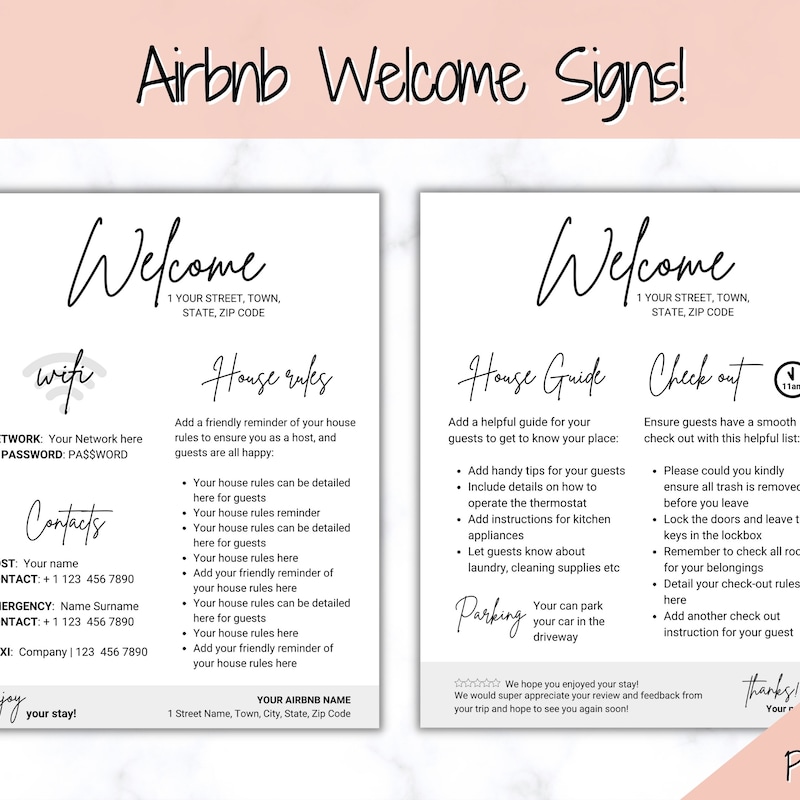 Vacation Rental Sign - Etsy