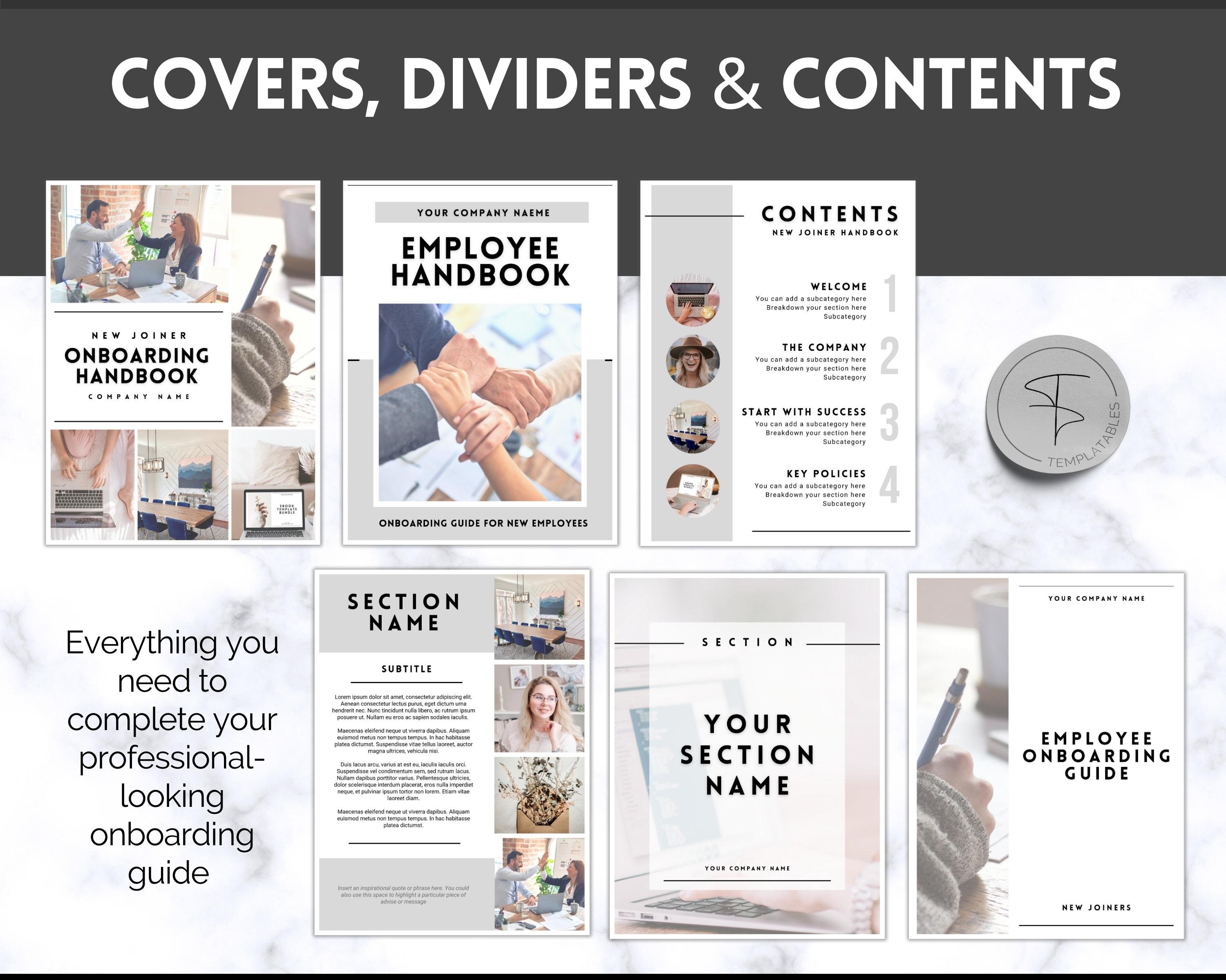 Employee Onboarding Template New Hire Handbook Welcome - Etsy UK